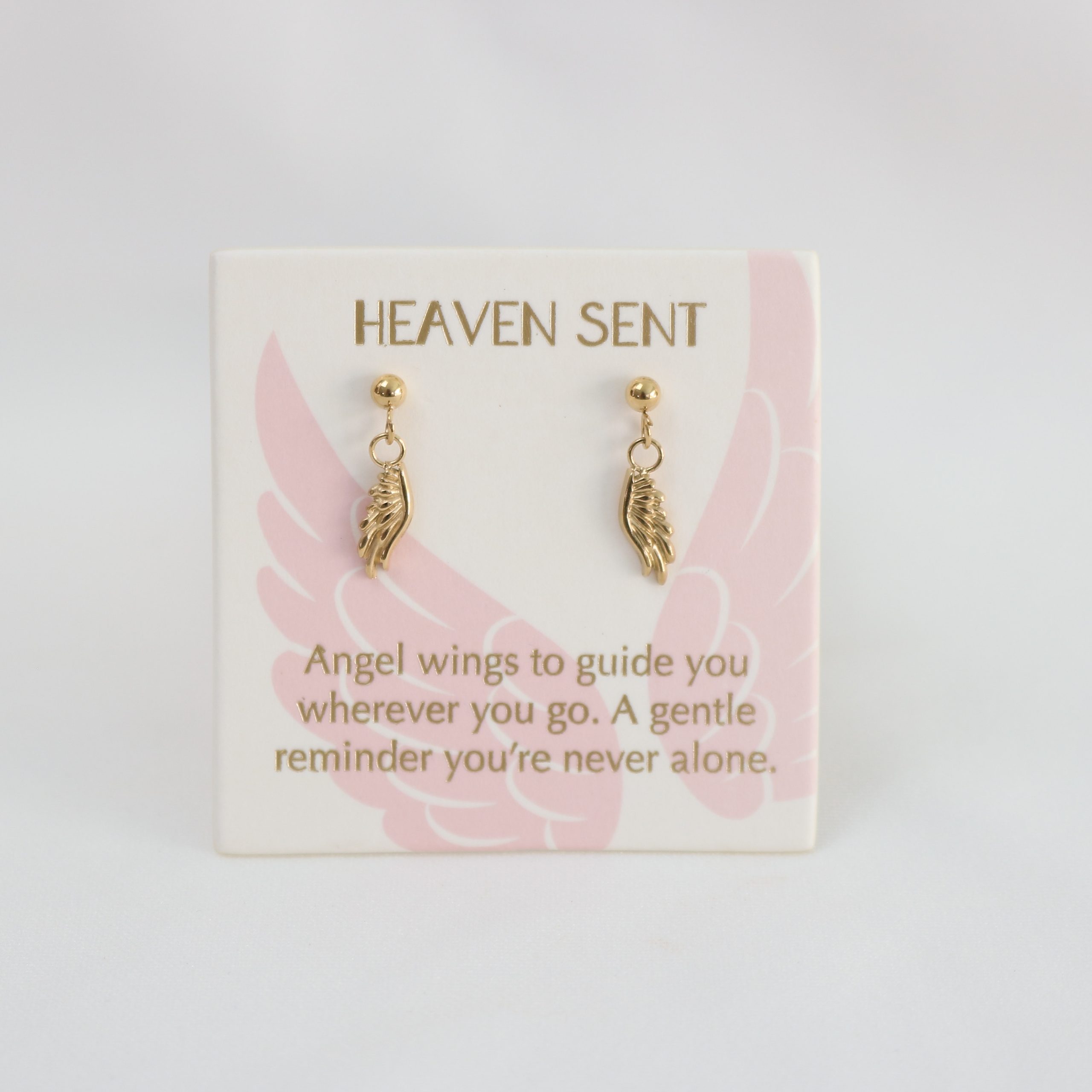 Heaven Sent Drop Earrings in Gold or Silver | Love Lunamei