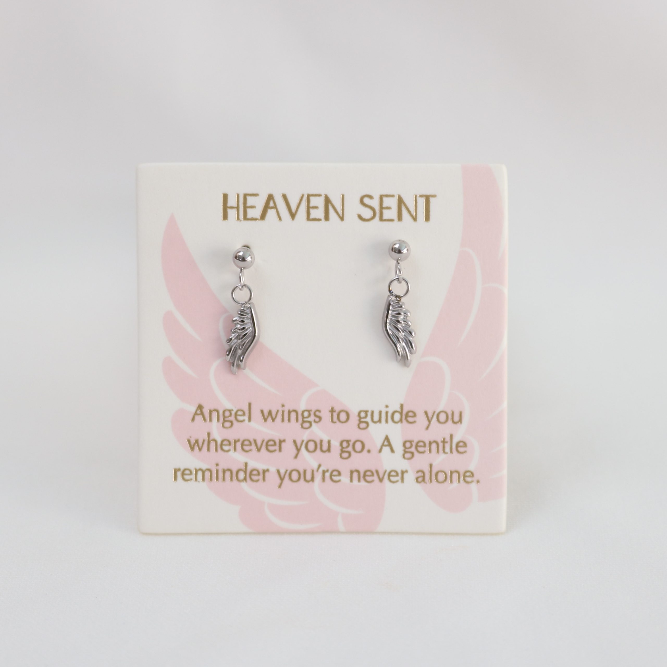 Heaven Sent Drop Earrings in Gold or Silver | Love Lunamei