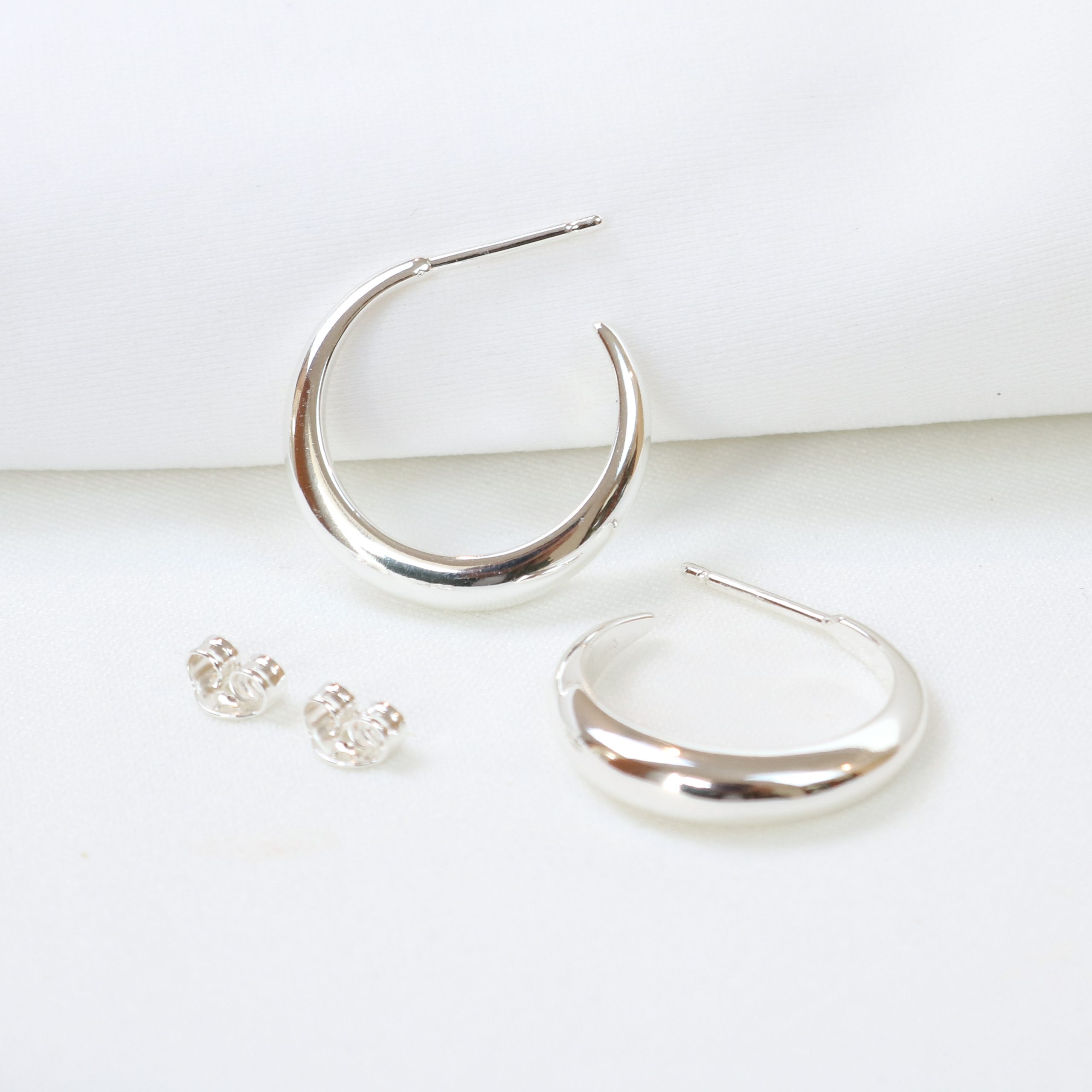 Inca Hoops in Silver | Love Lunamei