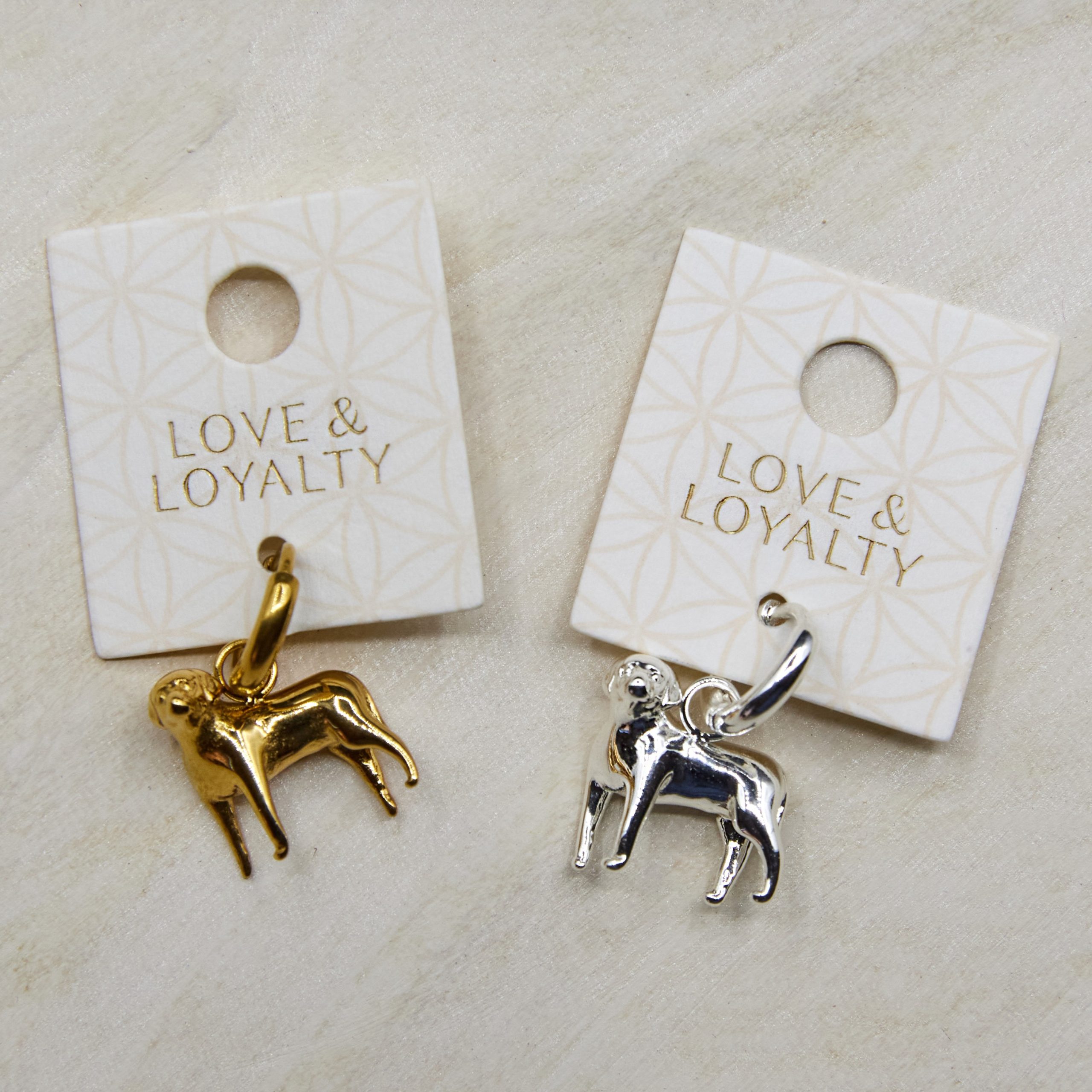 Love and Loyalty Charm in Gold or Silver | Love Lunamei